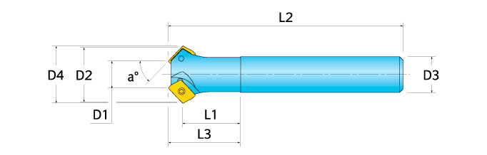 12*1D (6 mm Insert) Weldon Shank